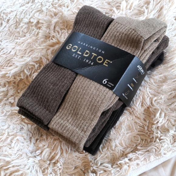 Gold Toe | Underwear & Socks | Nwt Harrington Gold Toe Black Brown And ...